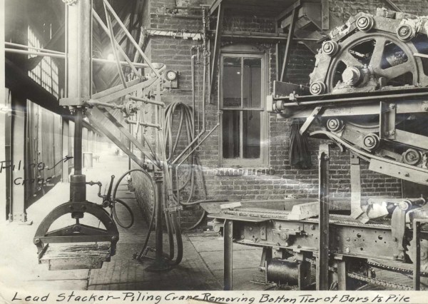 Lead stacking machine c1920 – Port Pirie Smelter History